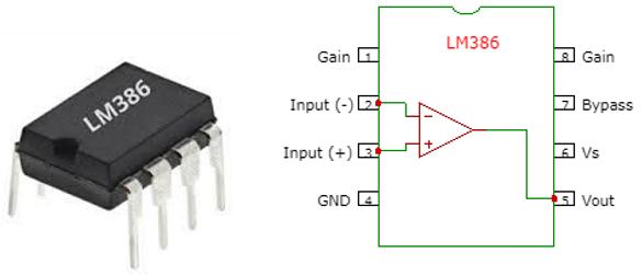 LM386 Low Voltage Audio Power Amplifier IC-Perceptive Electronic Components
